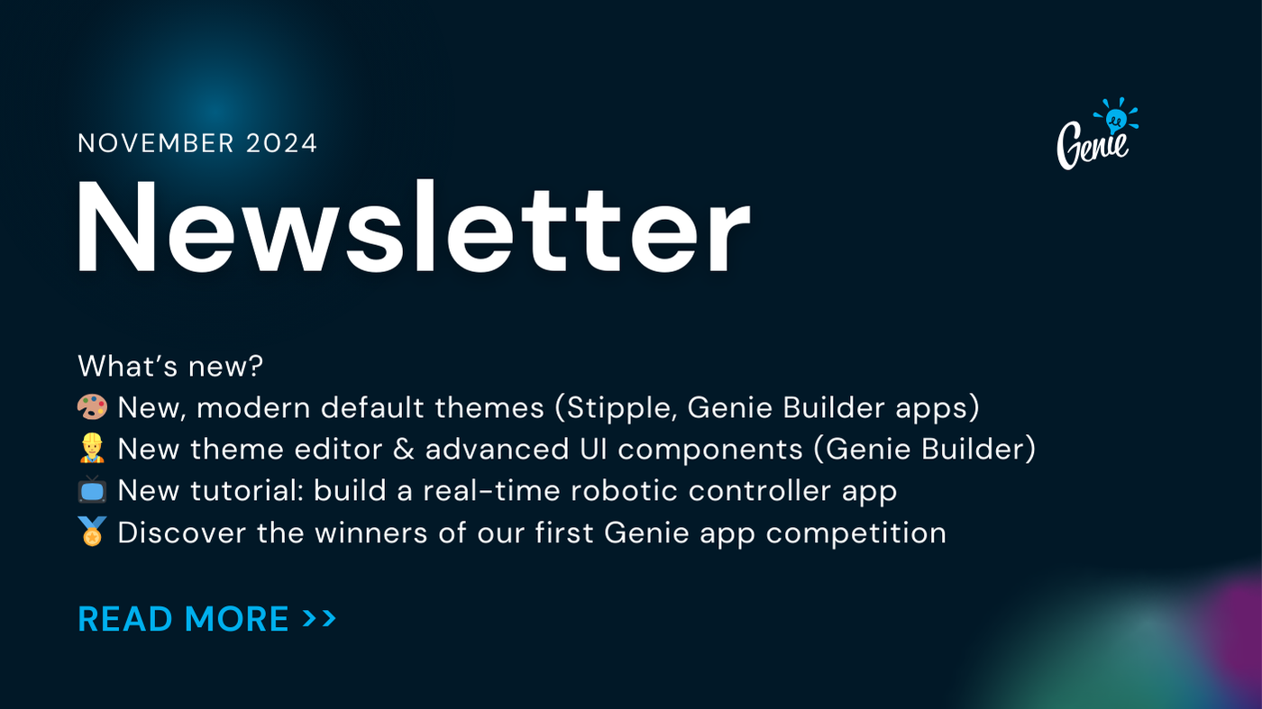 Newsletter - November 2024 - Genie Framework - Build Data Apps in Julia